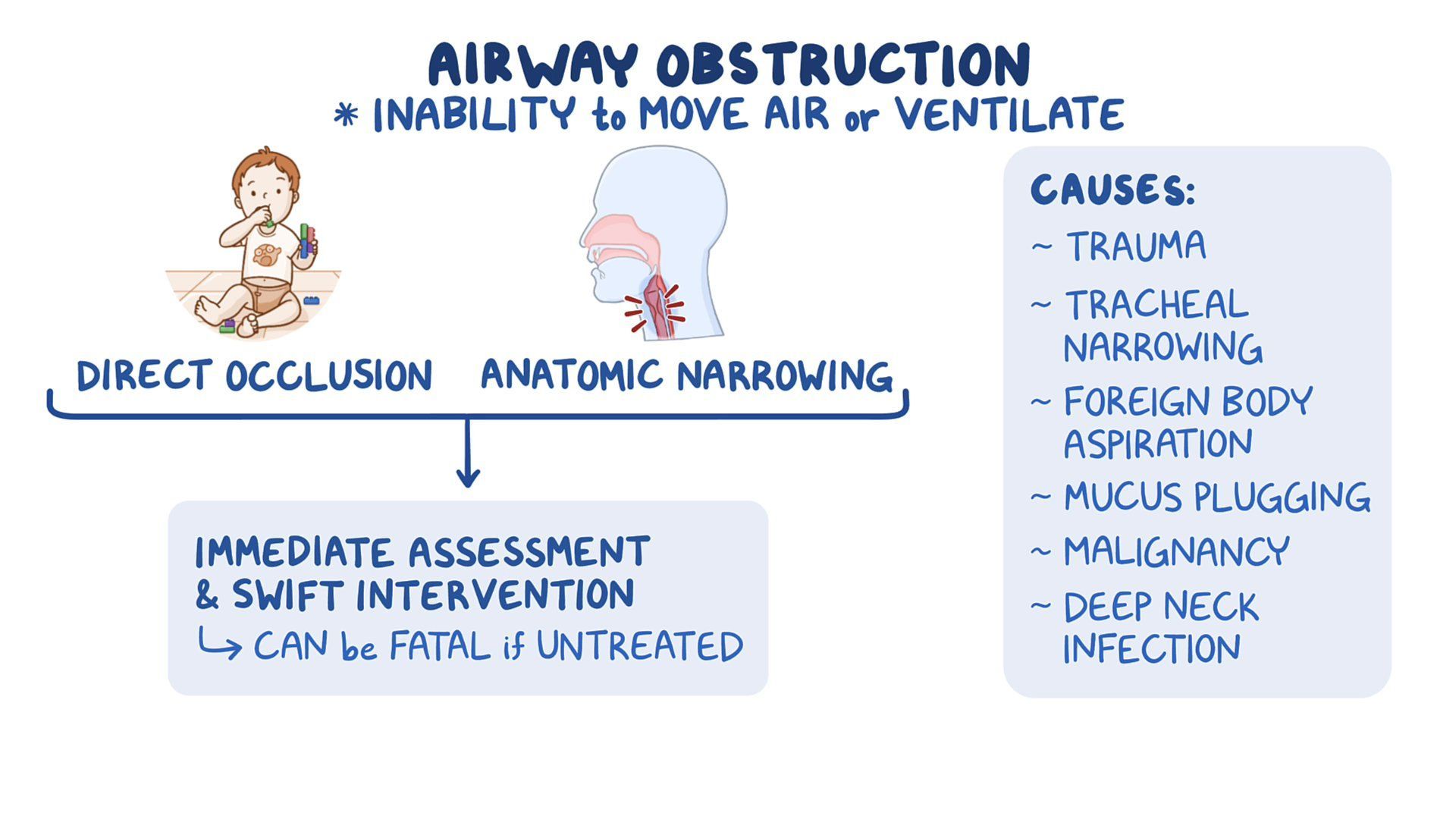 Video: Airway obstruction: Clinical sciences | Osmosis