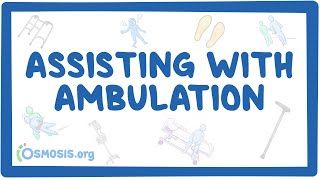 Video poster for Assisting with ambulation