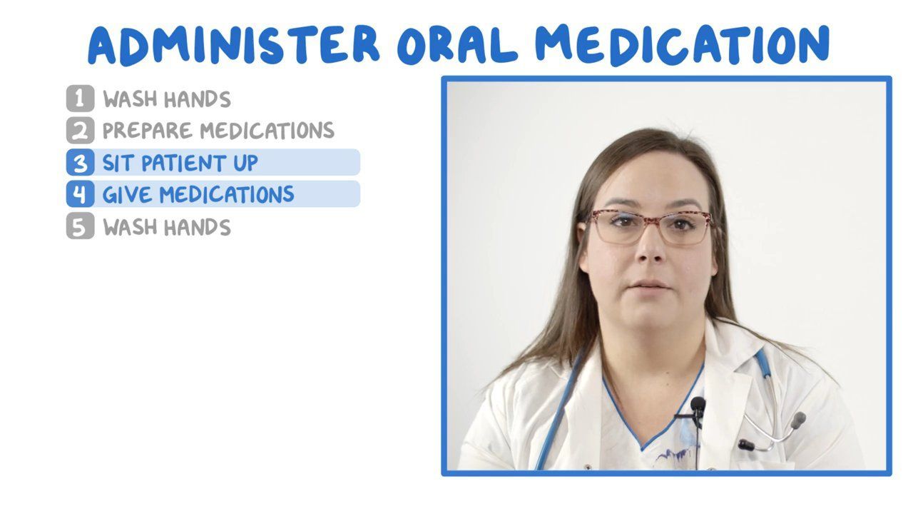 Video: Clinical Skills: Giving oral medication