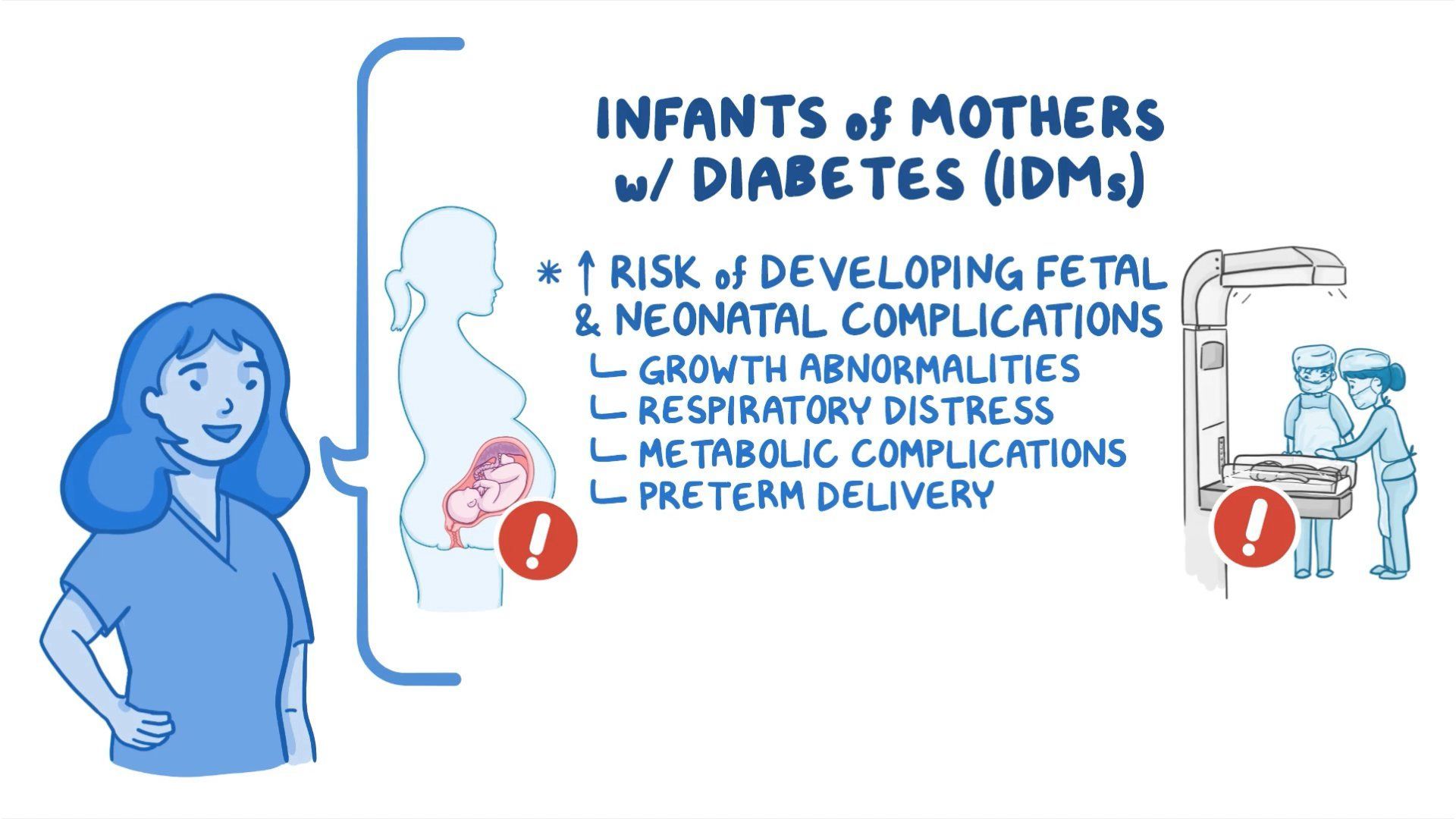 Video: Infant of a diabetic mother (IDM): Nursing | Osmosis