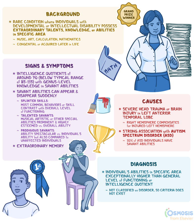 Savant Syndrome What Is It Causes Treatment And More Osmosis Savant Syndrome What Is It Causes Treatment And More Osmosis