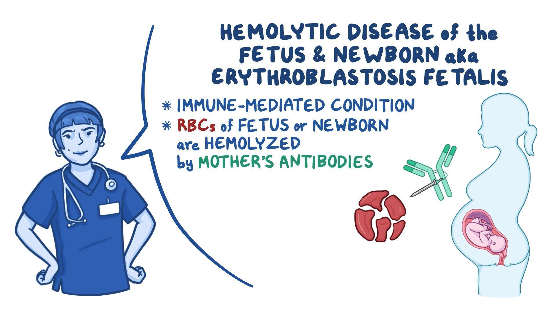 Video: Hemolytic disease of the fetus and newborn: Nursing | Osmosis